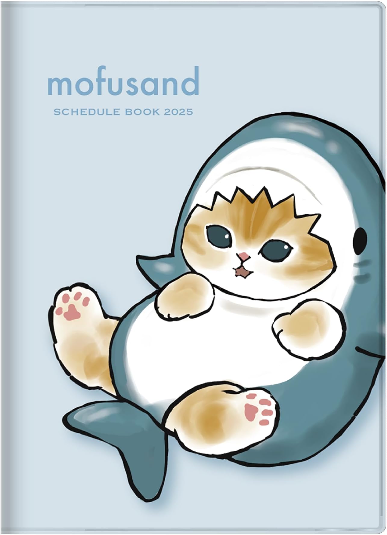 Amazon.co.jp: サンスター文具 mofusand 2025年 手帳 月間 B6 サメにゃん S2958040 : 文房具・オフィス用品