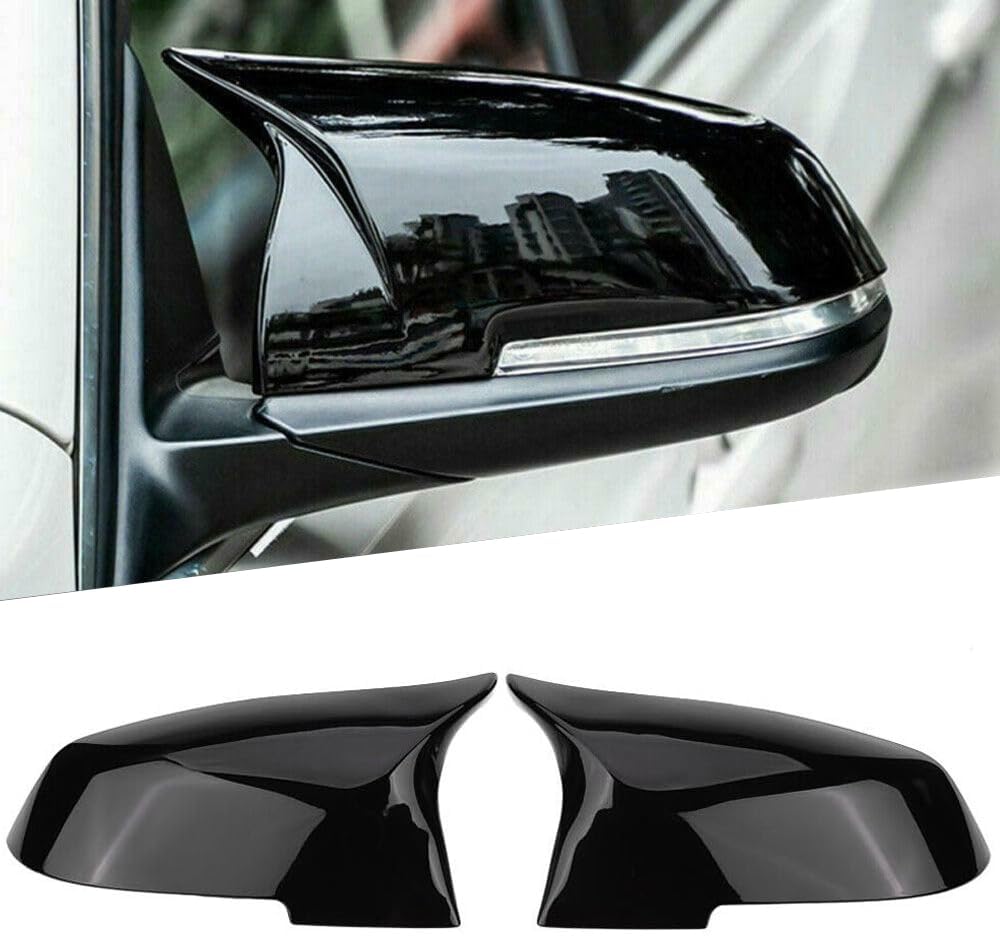 GEARCELL Pair Car Wing Mirror Covers Caps, Replacement Rearview Side ...
