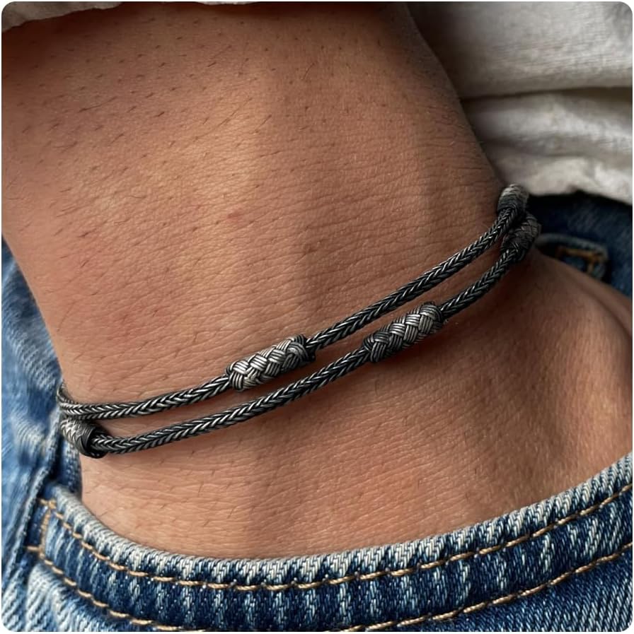 Amazon.com: 999 Silver Hand Braided Bracelet - 999 Silver Bracelet For ...