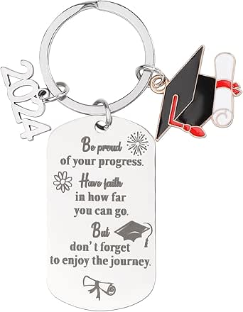 Graduation Keychain 2024, Stainless Steel Metal College Graduate ...