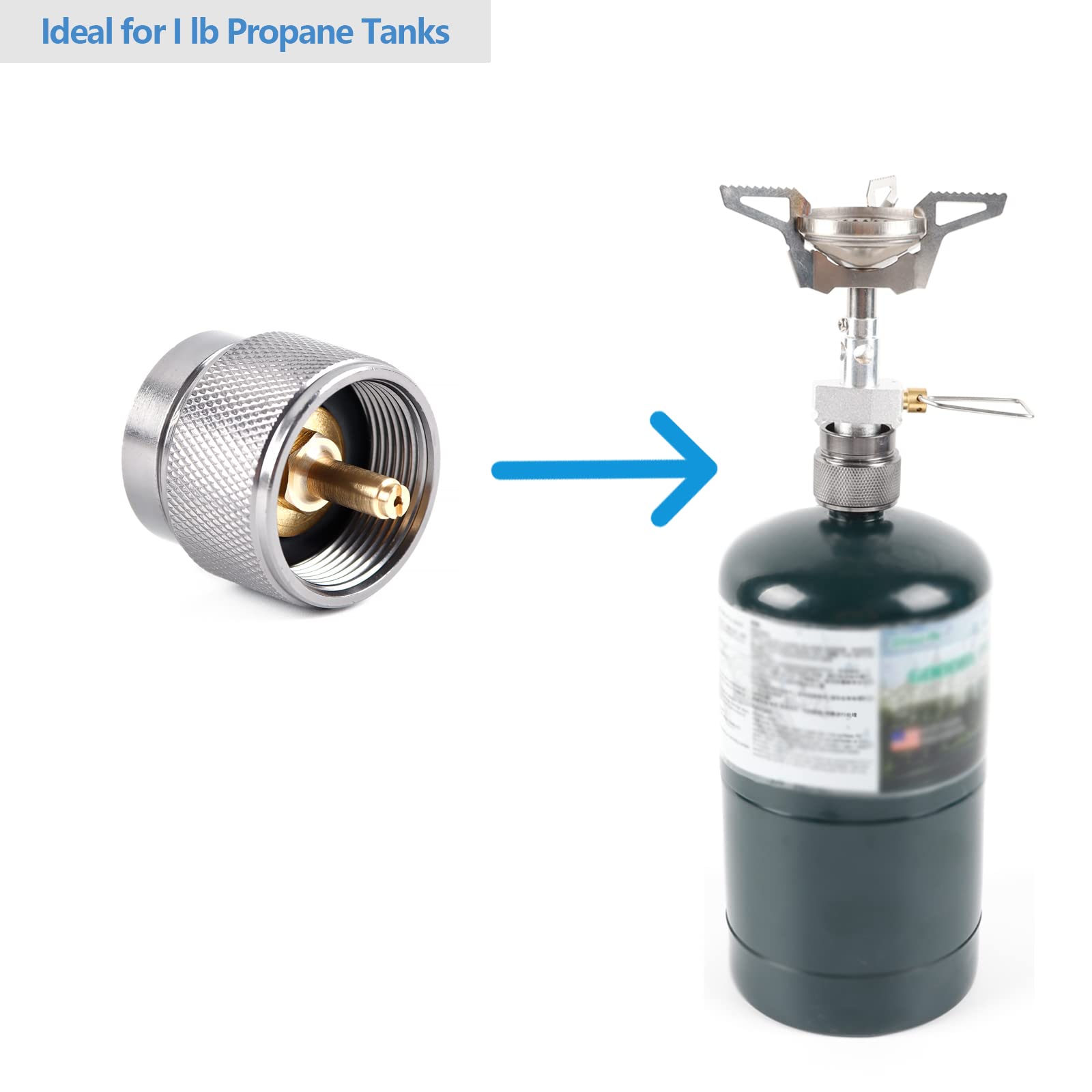 Snapklik.com : Propane To Butane Adapter Camping Stove Adapter Fuel ...