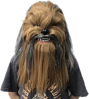 Amazon.com: Tzoaomx Chewbacca Mask Full Head Latex Flexible Helmet ...