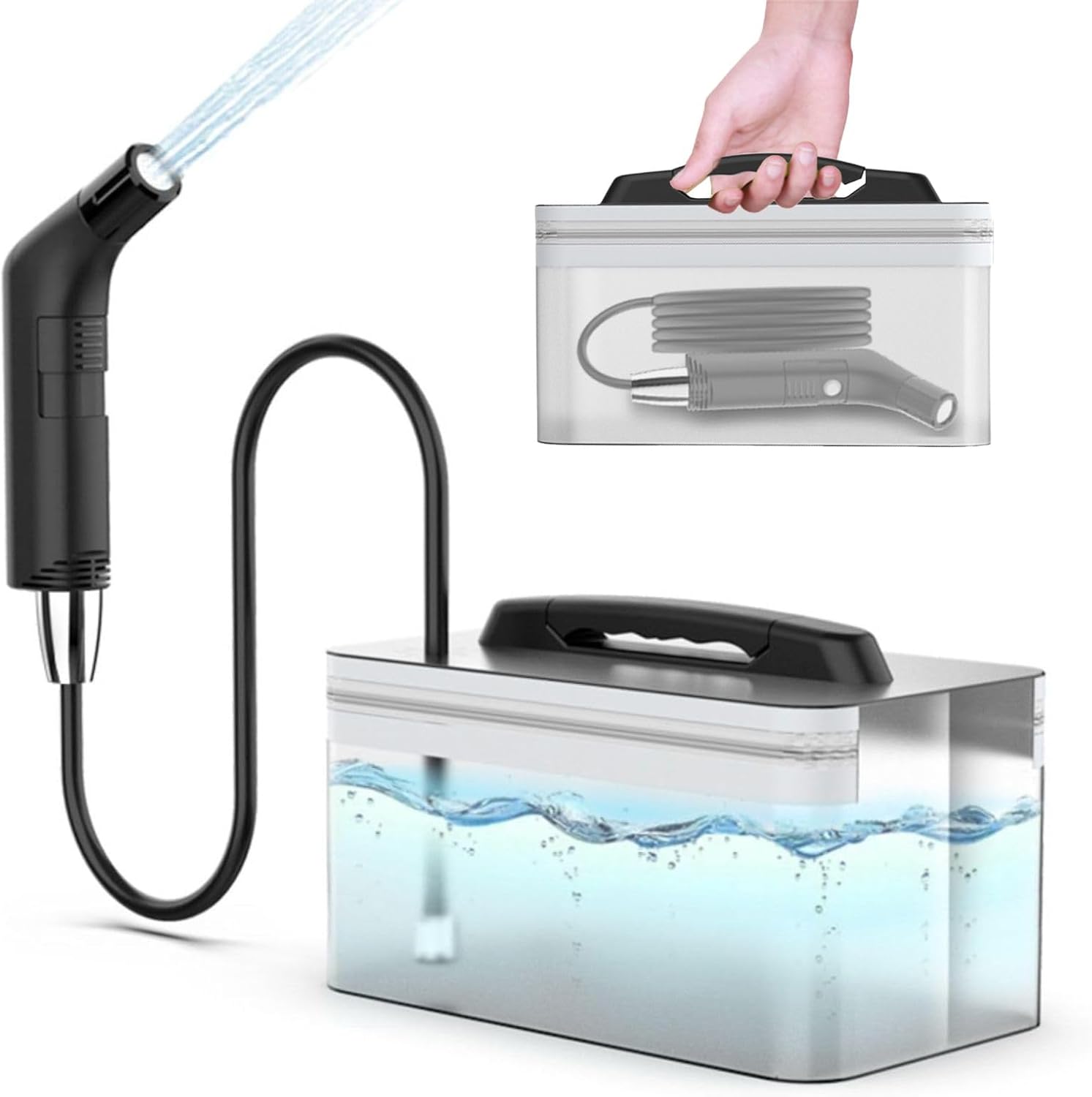 titivate Portable Electric Bidet Sprayer, Handheld Bidet Sprayer Kit ...