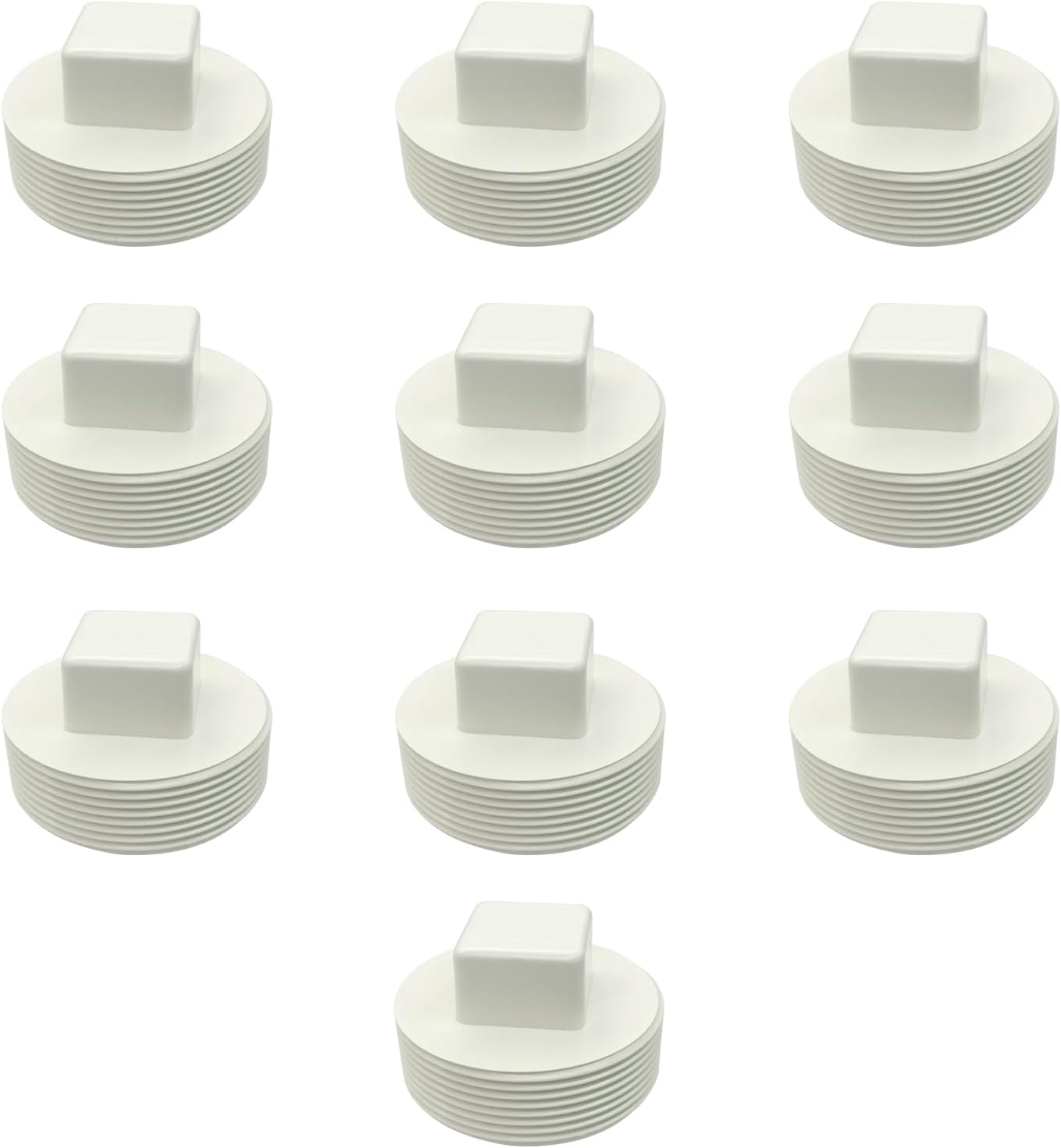 Amazon.com: Fitvell 10PCS 1-1/2" NPT Male Threaded PVC Cleanout Plug ...