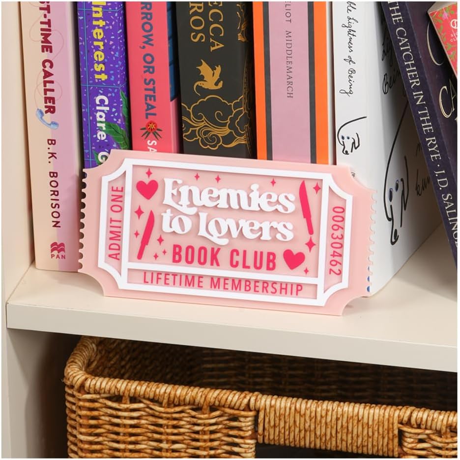 Amazon.com: KACIOLA STUDIO Library Sign, Bookish Decor for Book Nook ...