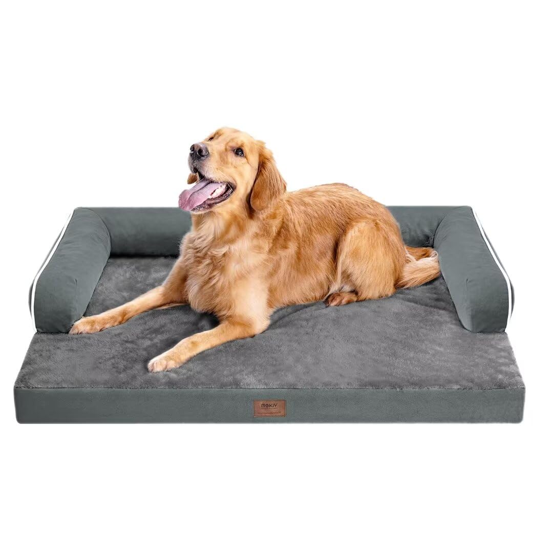 Amazon.com : Large Dog Bed Orthopedic Washable - Beds Bolster - Extra ...