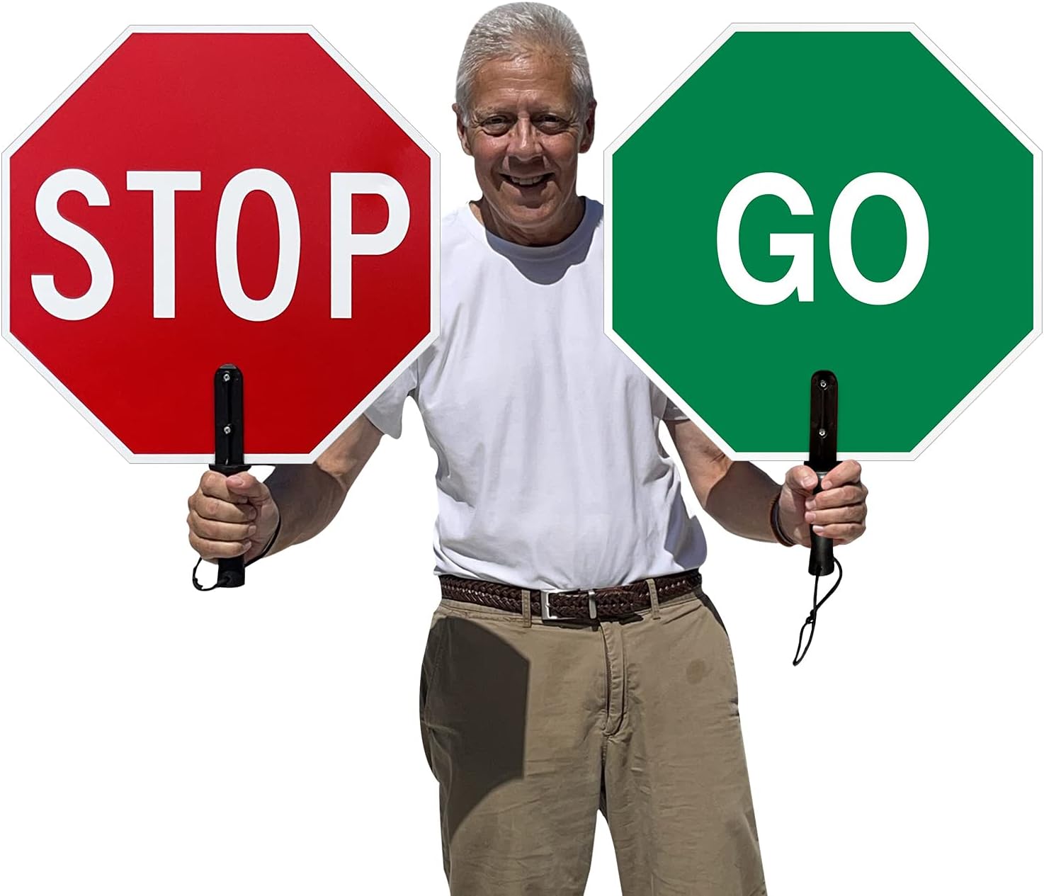 Amazon.com: Go Stop Shape Street Traffic Road Educational Aluminum ...