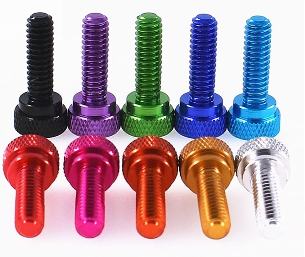 Amazon.com: 1/4-20 Aluminum mesh knurled Hand Screw high Head Step ...