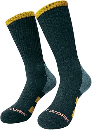 Amazon.com: Yellow Crew Length Work Socks : Clothing, Shoes & Jewelry
