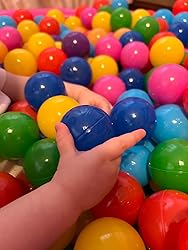 Amazon.com: Playz Soft Plastic Mini Ball Pit Balls 50 Count - w/ 8 ...