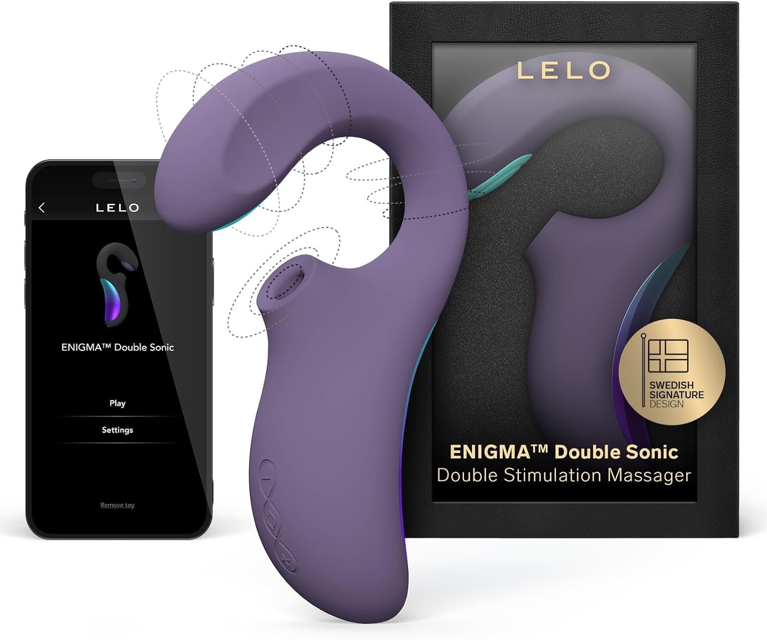 LELO ENIGMA Double Sonic Dreifach G Punkt Vibrator für Frauen mit App, Klitoris Vibration für ...