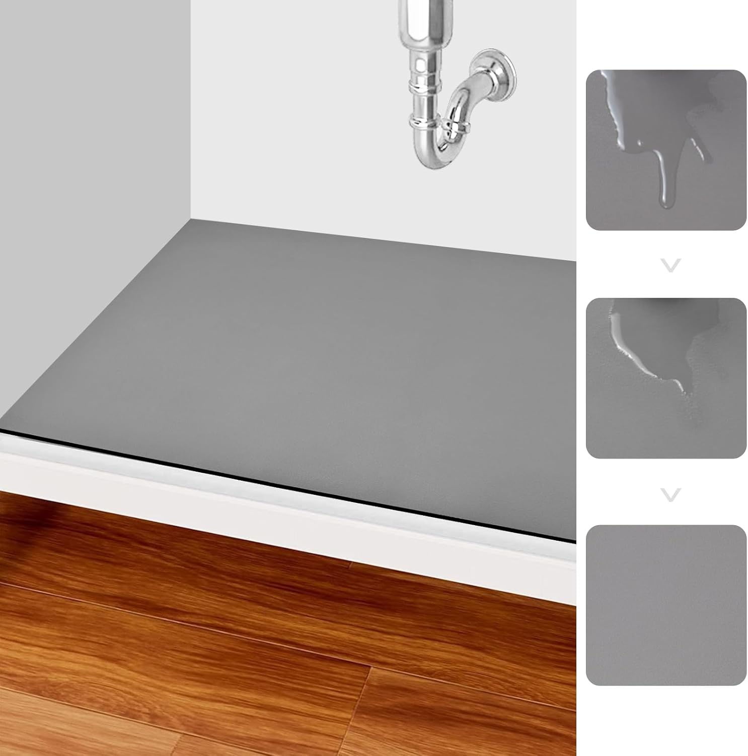 Amazon.com: Under Sink Mat for Kitchen Super Absorbent, Quick Dry ...