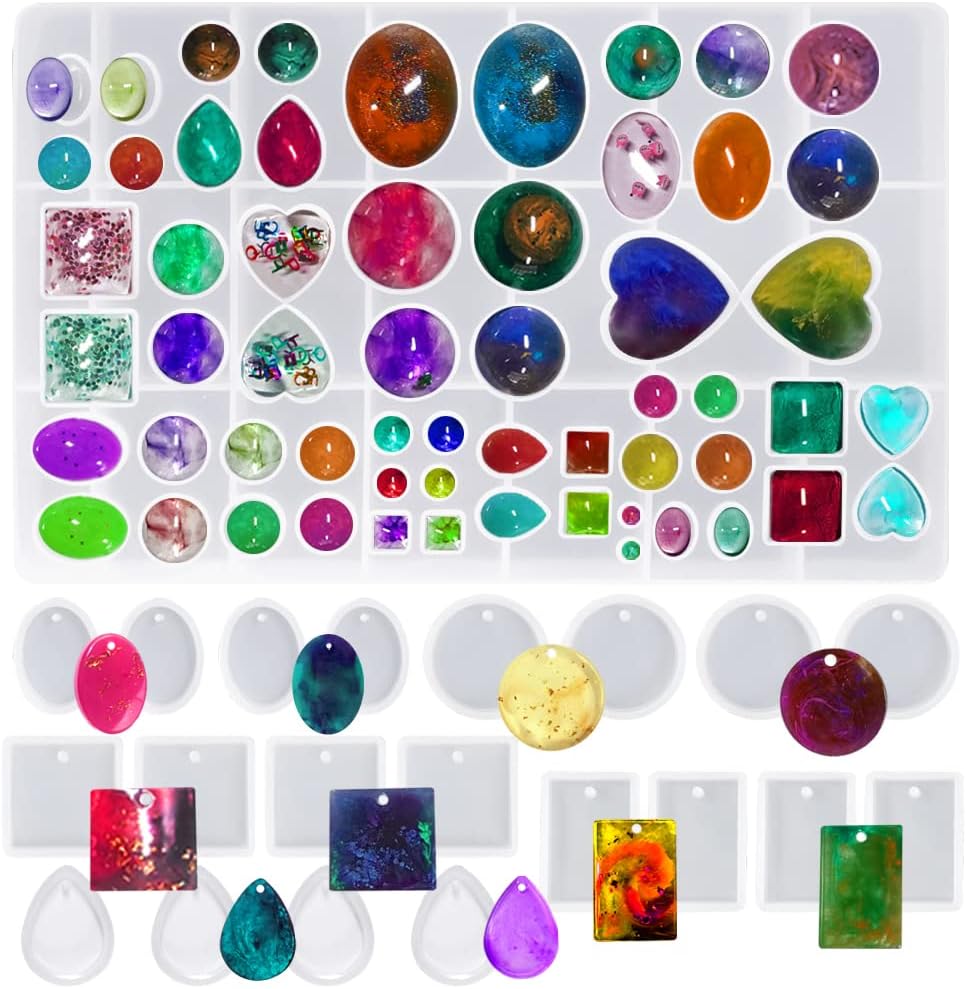Amazon.com: Jewelry Casting Molds DaKuan Large Gem Jewelry Silicone ...