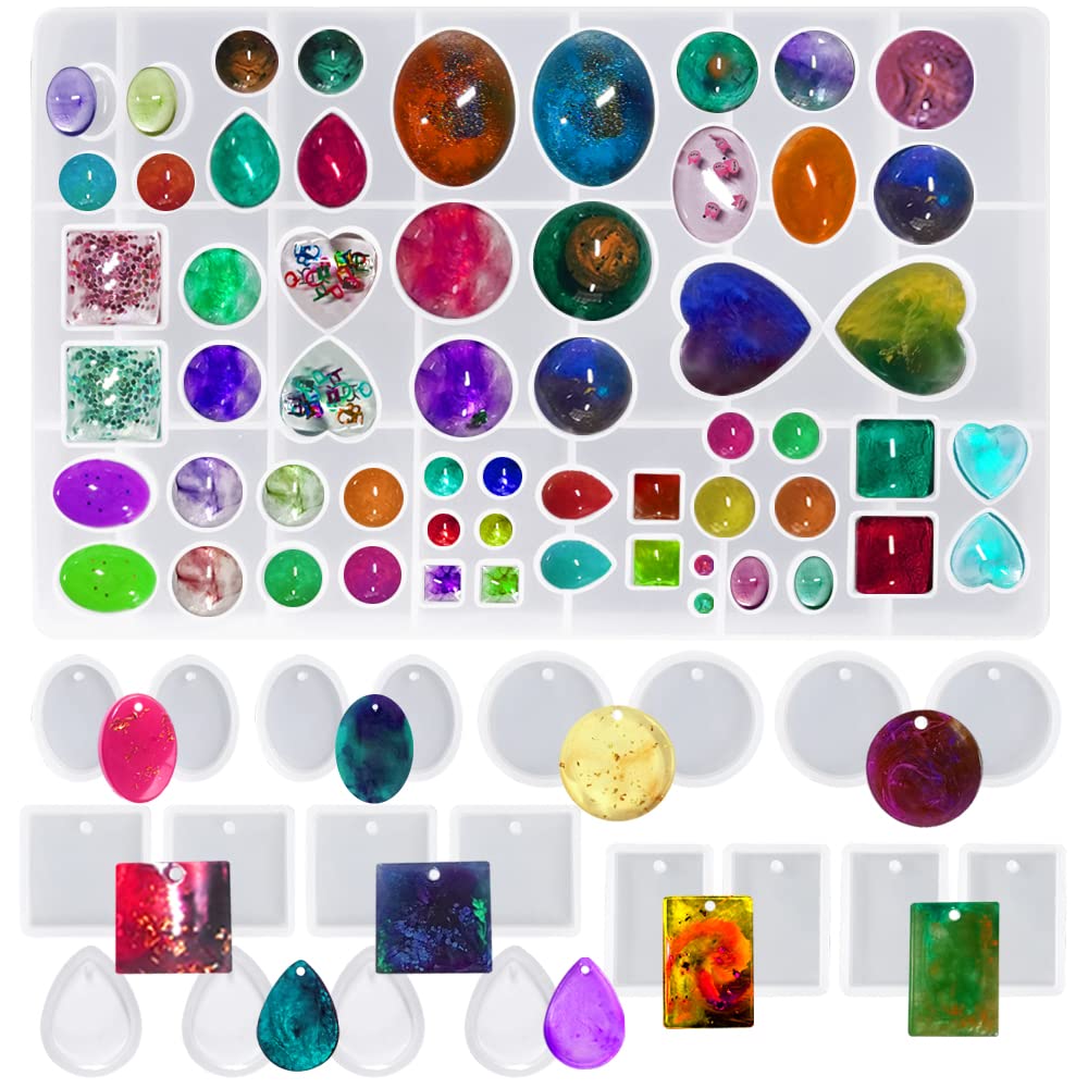 Amazon.com: Jewelry Casting Molds DaKuan Large Gem Jewelry Silicone ...