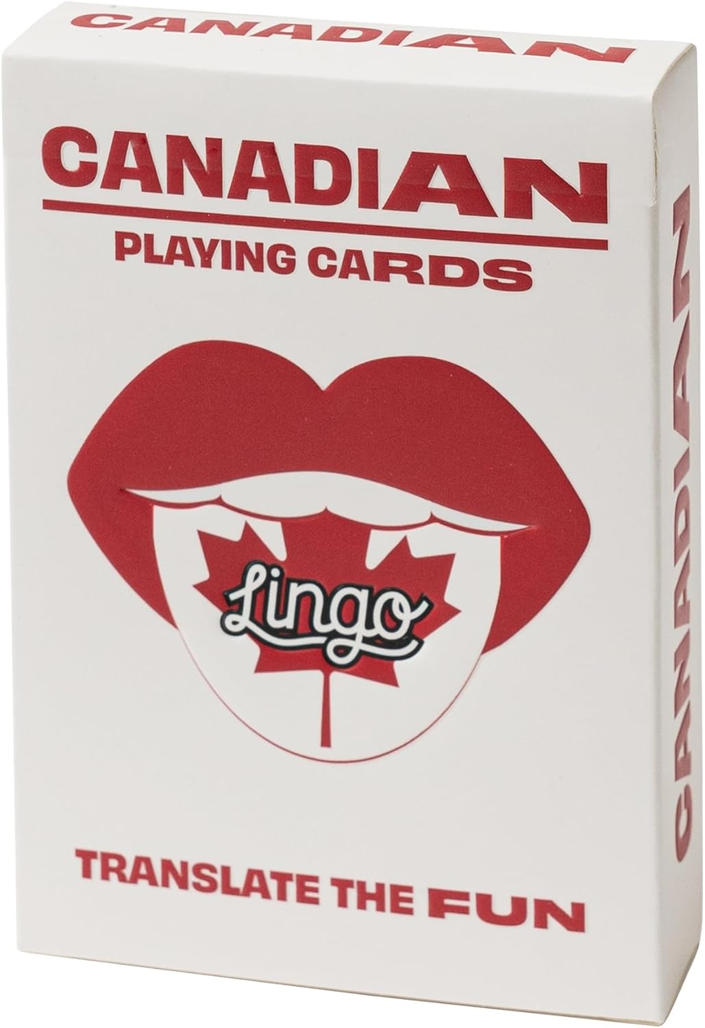 Amazon.com: Canadian Lingo Playing Cards | Travel Flashcards | Learn ...