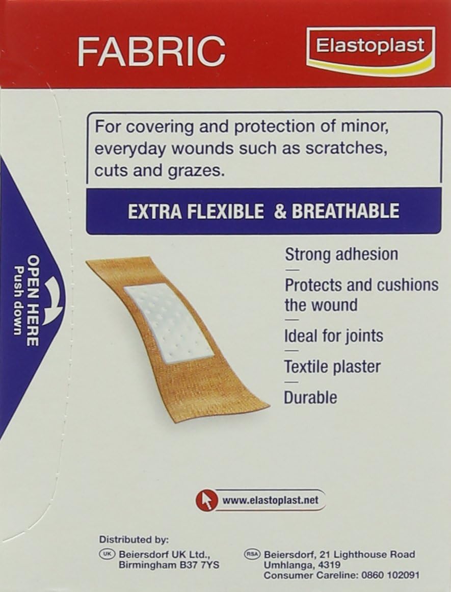 Elastoplast Extra Flexible Fabric Plaster Strips (10 x 40 pieces ...