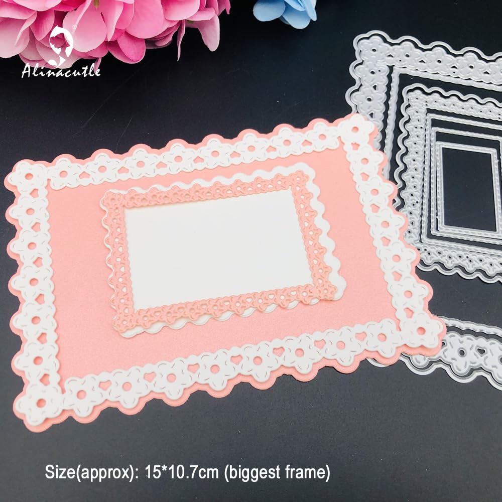 Snapklik.com : Alinacutle Flower Floral Frames Die Cut Metal Cutting ...