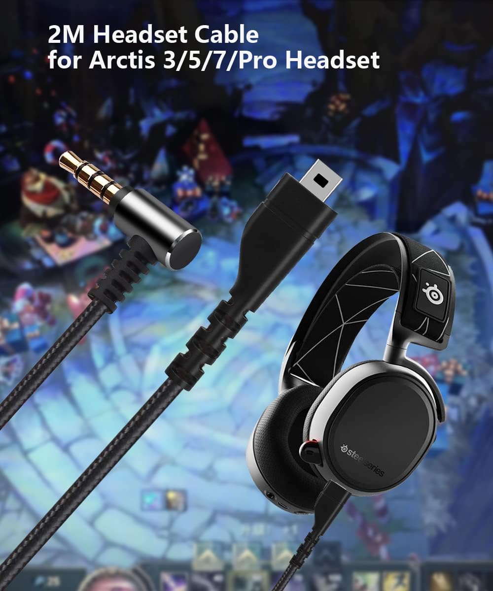 Buy Replacement Cable Cord Compatible with SteelSeries Arctis 3, Arctis ...