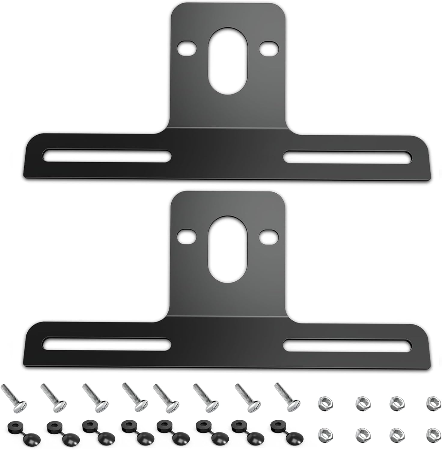 Amazon.com: Fengone Trailer License Plate Bracket Steel Heavy Duty ...