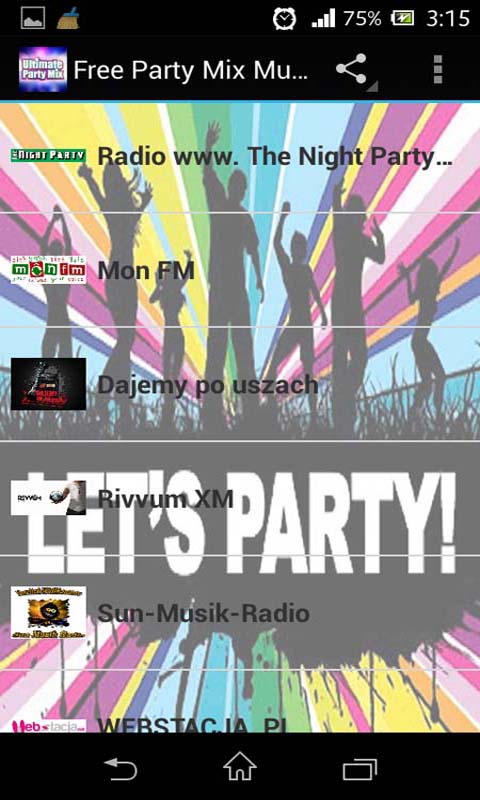 Free Party Mix Music Radios - App on Amazon Appstore