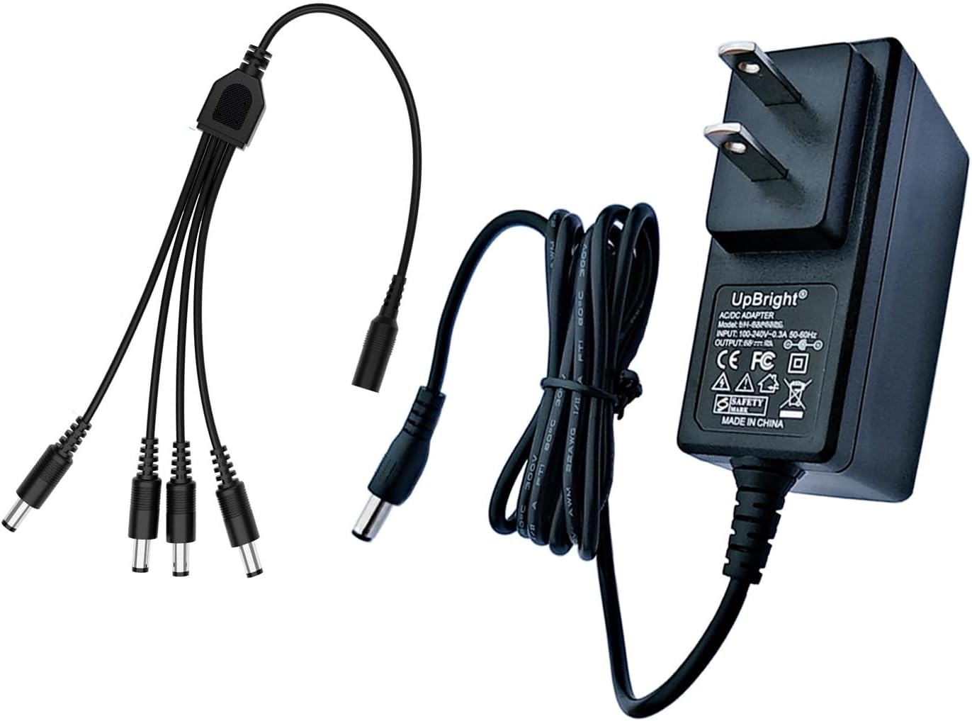 Amazon.com: UpBright 12V 2A AC/DC Adapter to DC 4-Way Power Splitter ...