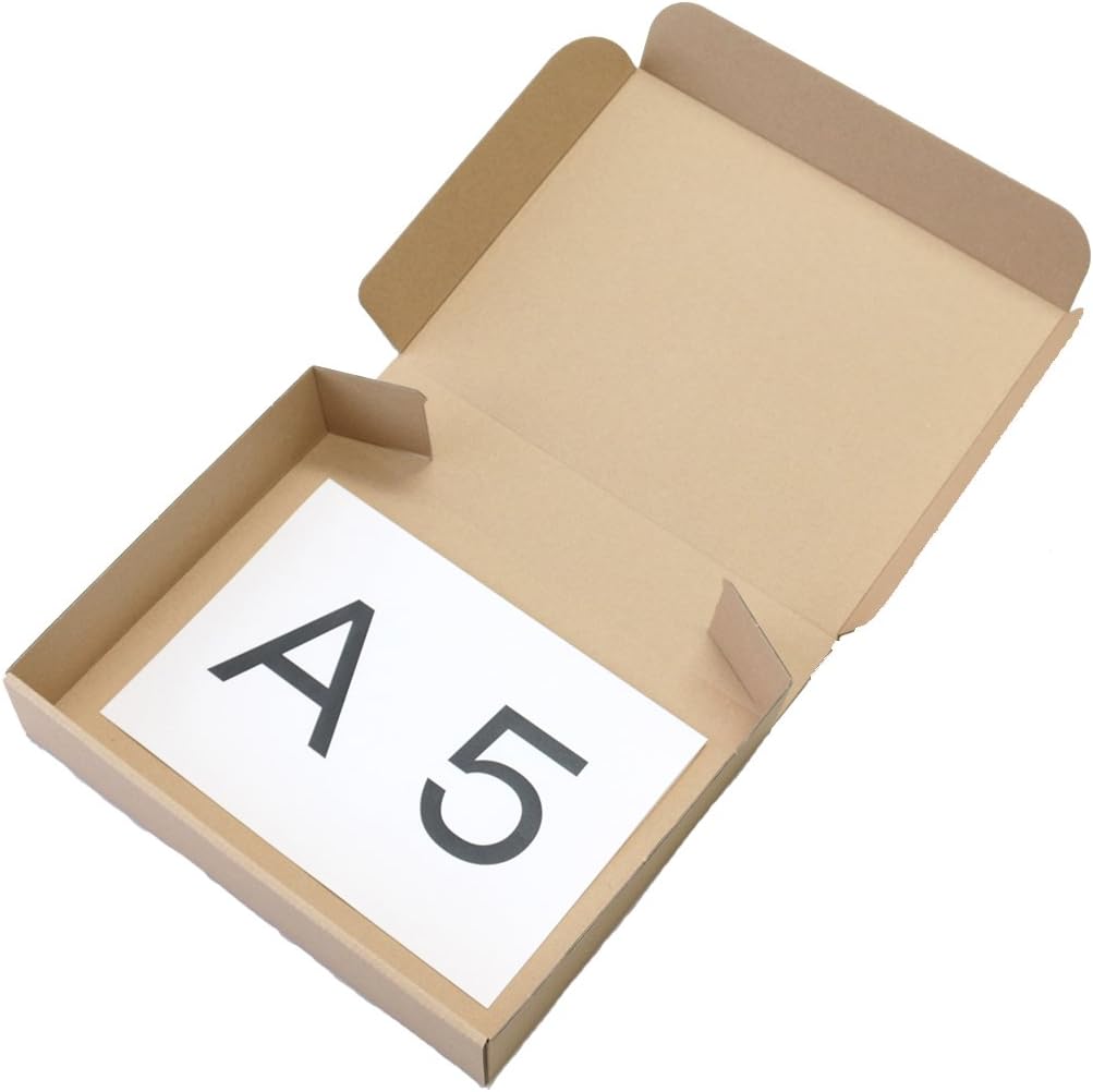 Amazon.co.jp: アースダンボール ダンボール 60サイズ 小型 10枚セット A5 深さ47 段ボール 薄型 ギフト 梱包 ...