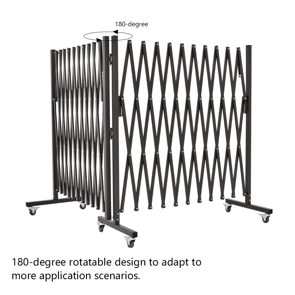 Metal Expandable Barricade, 0-180 Degree Rotating, Portable Safety ...