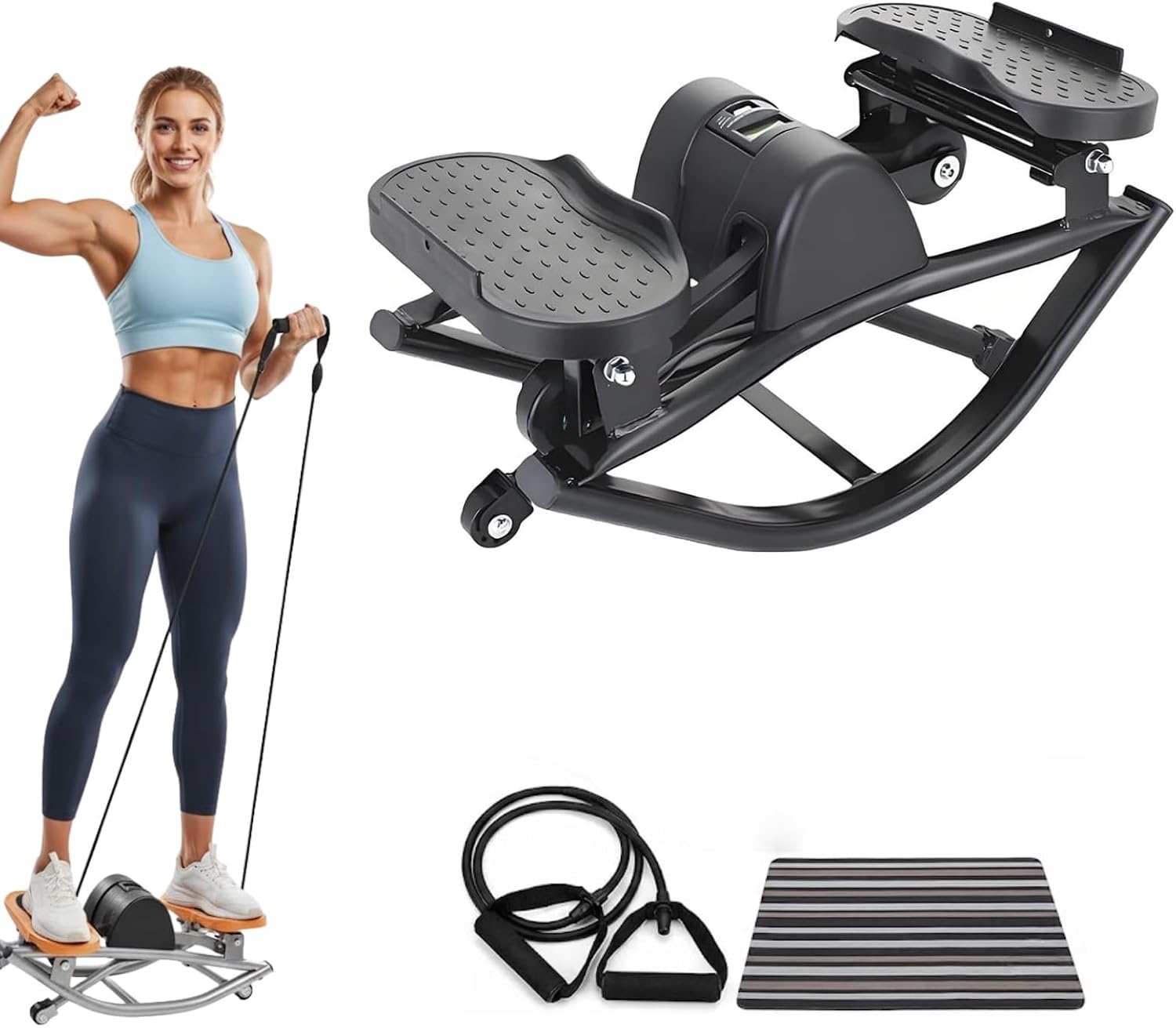 Amazon.com : Mini Stepper, Rock Stepper Step Side-to-Side Lateral ...