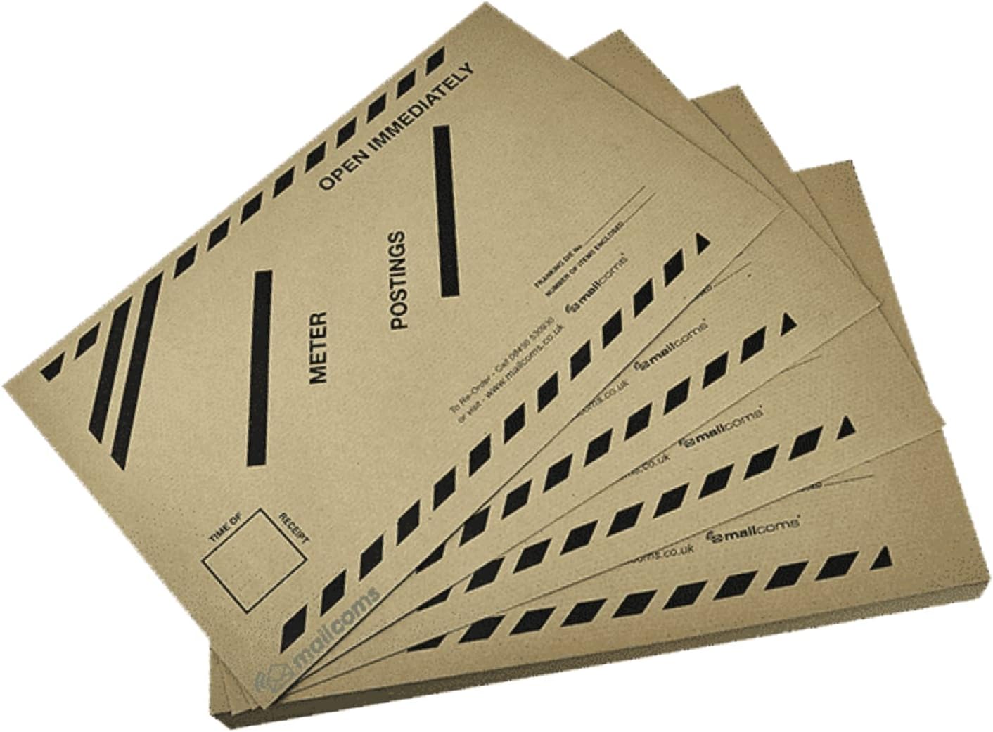 Mailcoms Late Meter Mailing Posting Envelopes with Extra Strong Gummed ...