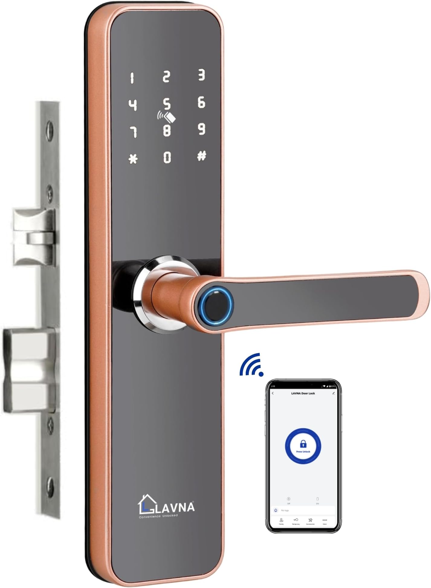 Urban Company Native Lock | 6-Way Unlock | 5 Ultra-Strong Bolts | 3 ...