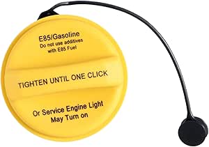 Amazon.com: KPALAG E85 Yellow Gas Cap Fuel Tank Filler Cap Fuel Cap ...
