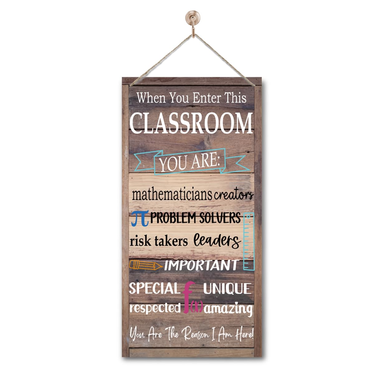 Amazon.com: Motivational Classroom Signs Decor, When You Enter This ...