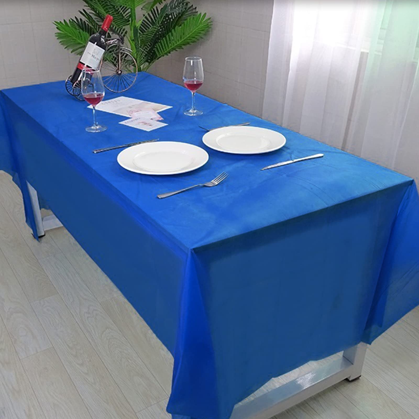 Royal Blue Plastic Table Cloths