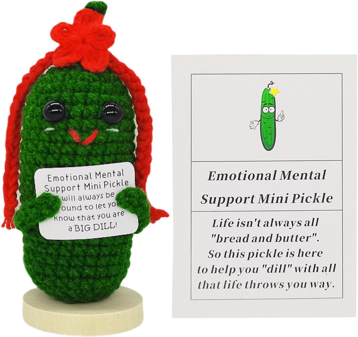 Amazon.com: qyqkfly 1 Pcs Mini Cute Emotional Pickled Mental Support ...