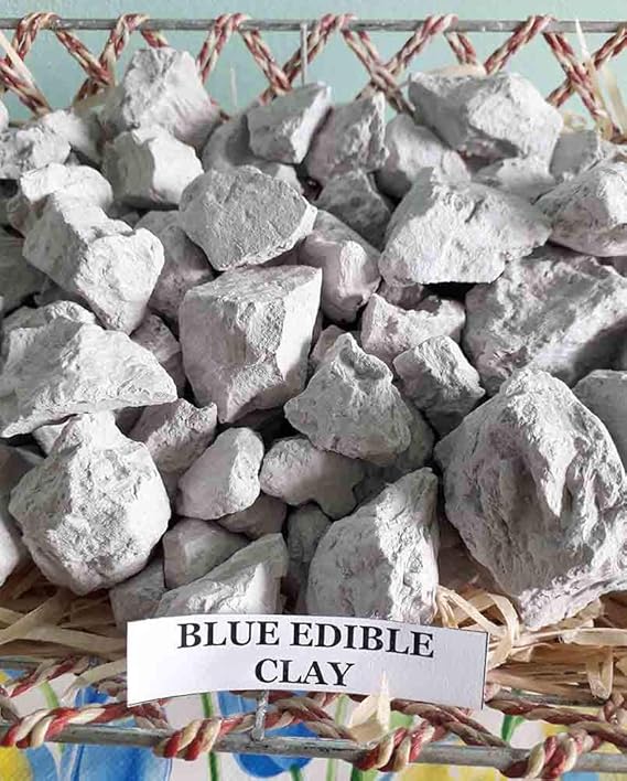 Amazon.com: Clay Edible Blue, Crimean Clay, (8 Oz) Blue Edible Clay ...
