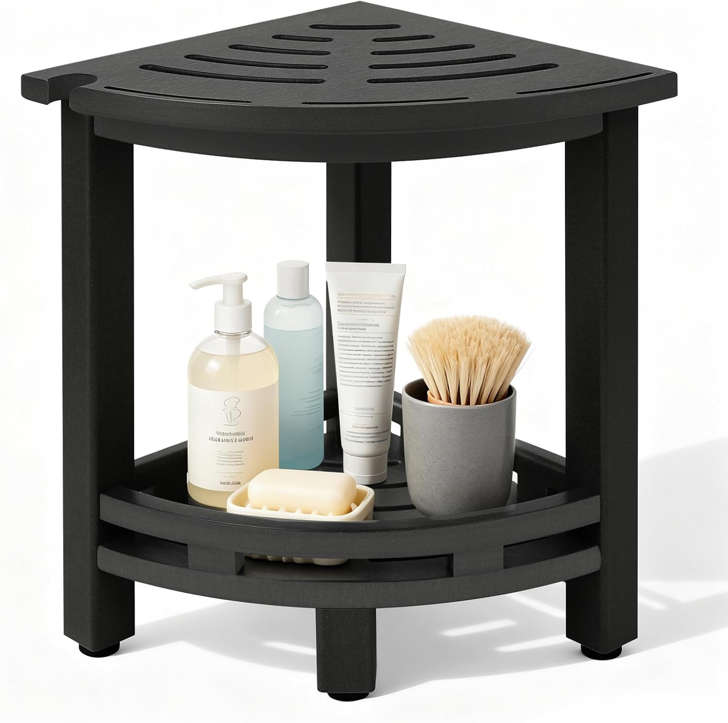 Amazon.com: Chormtok HDPE Corner Shower Stool for Shaving Legs ...