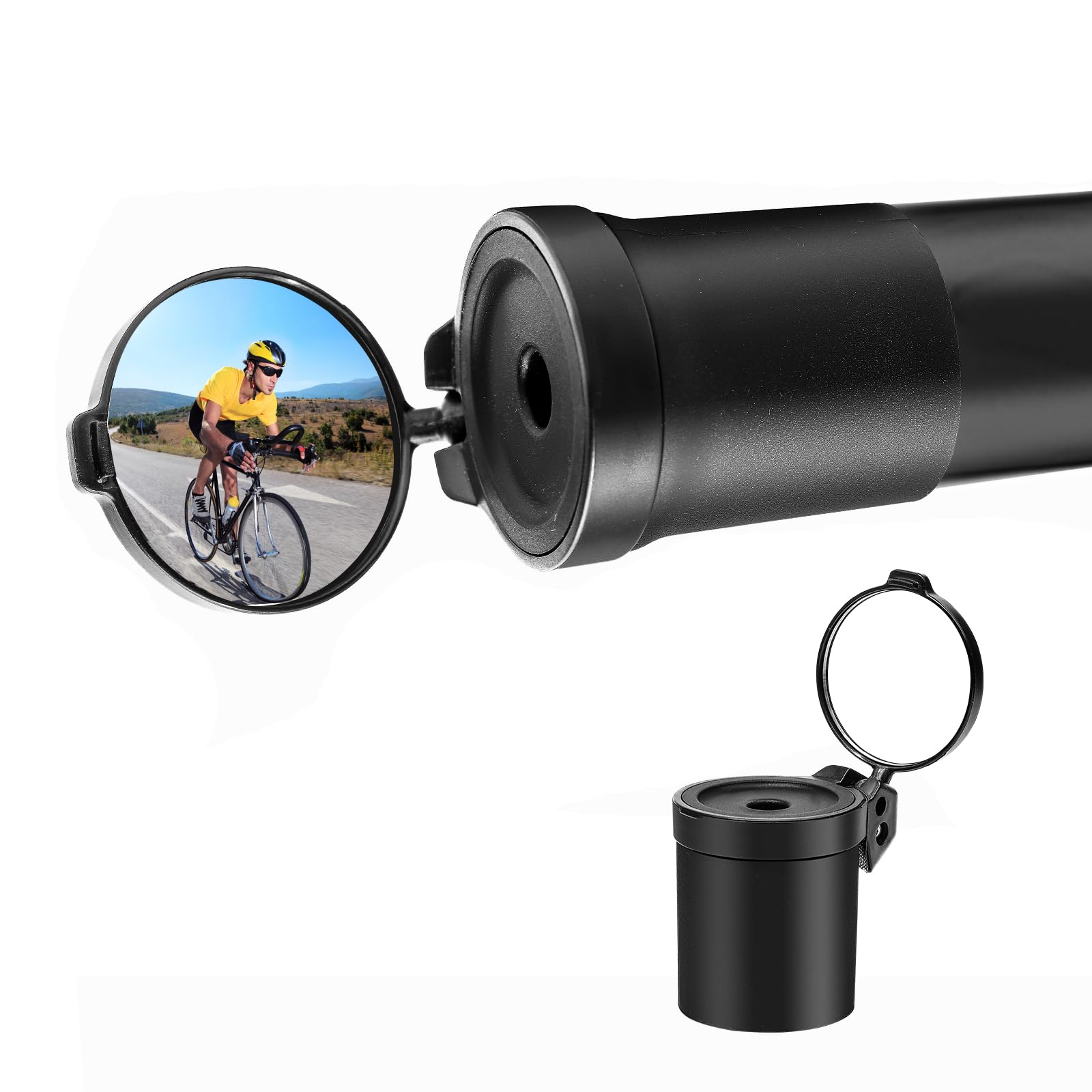 Amazon.com: CLHMILY&Z Rearview Bike Mirror for Mountainbike Handlebars ...