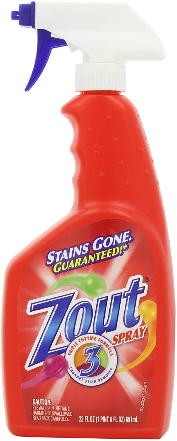 Buy Zout Laundry Stain Remover Spray, Triple Enzyme Formula, 22 Ounce ...