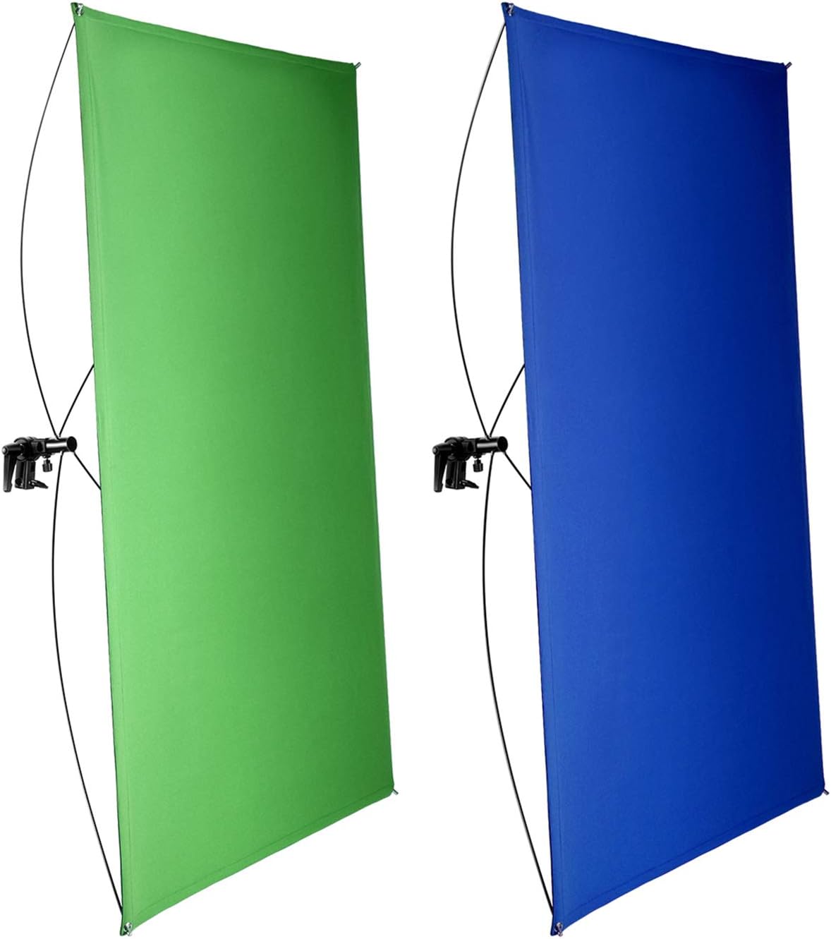 Amazon.com : Neewer 35x70Inches/90x180CM Portable 2-in-1 Chromakey Blue ...