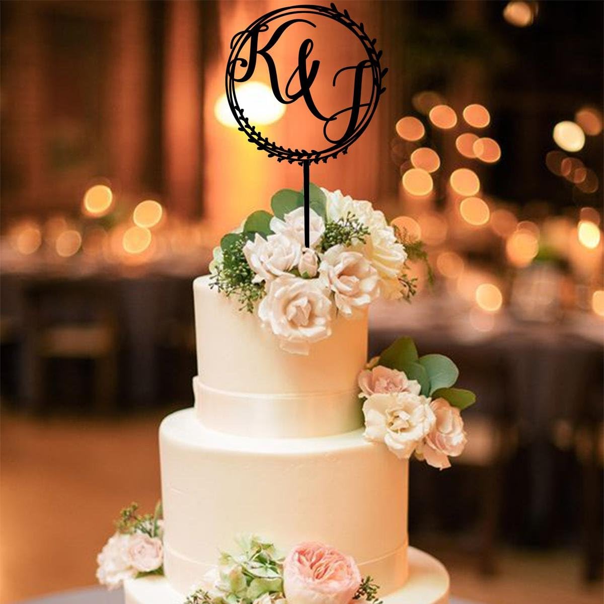 Monogram wedding cake 60 photos - Vianawedding.com