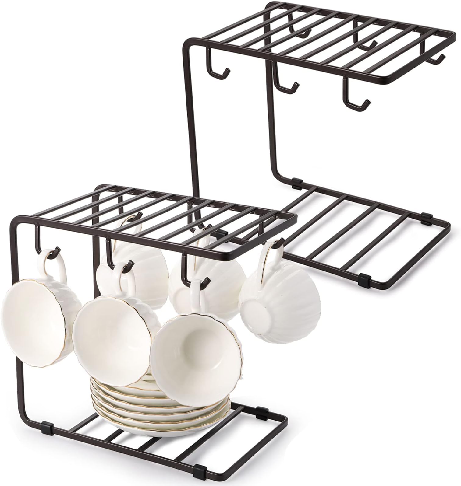 Amazon.com: Mindspace Coffee Mug Holder, Mug Rack - Coffee bar ...