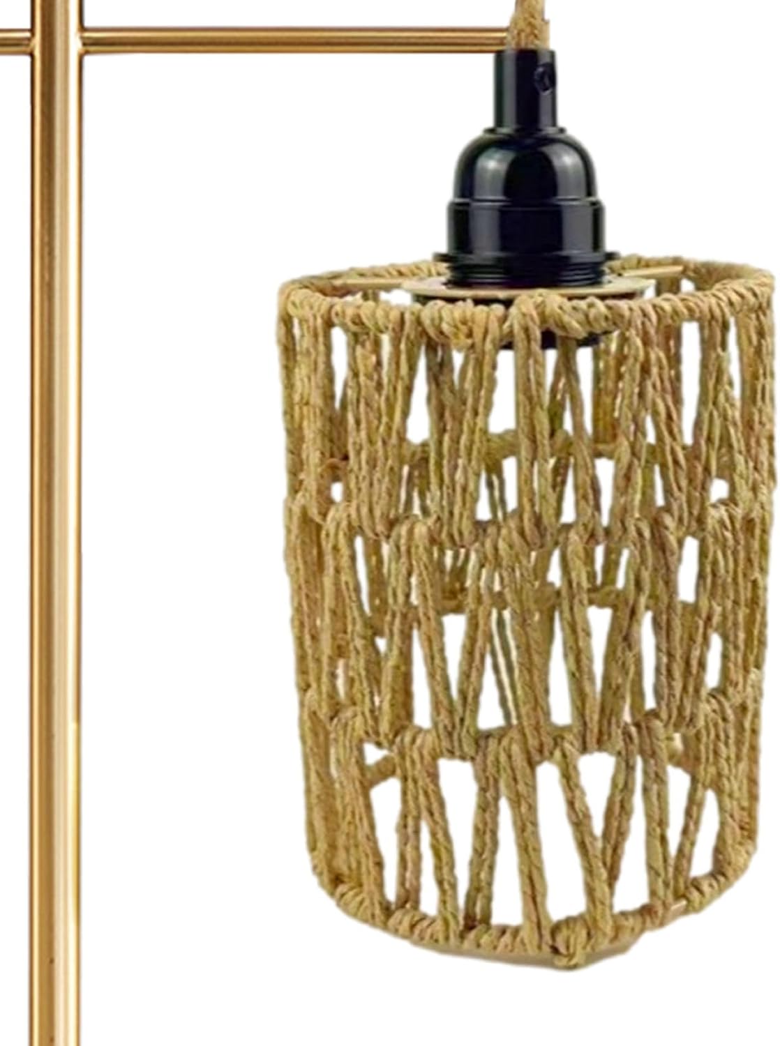 Rattan Lampshade | Hanging Woven Lamp Shade | Bohemian Pendant Light ...