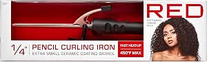 Amazon.com: Red by Kiss 1/4 Inch Thin Curling Iron, Pencil Curling Iron ...