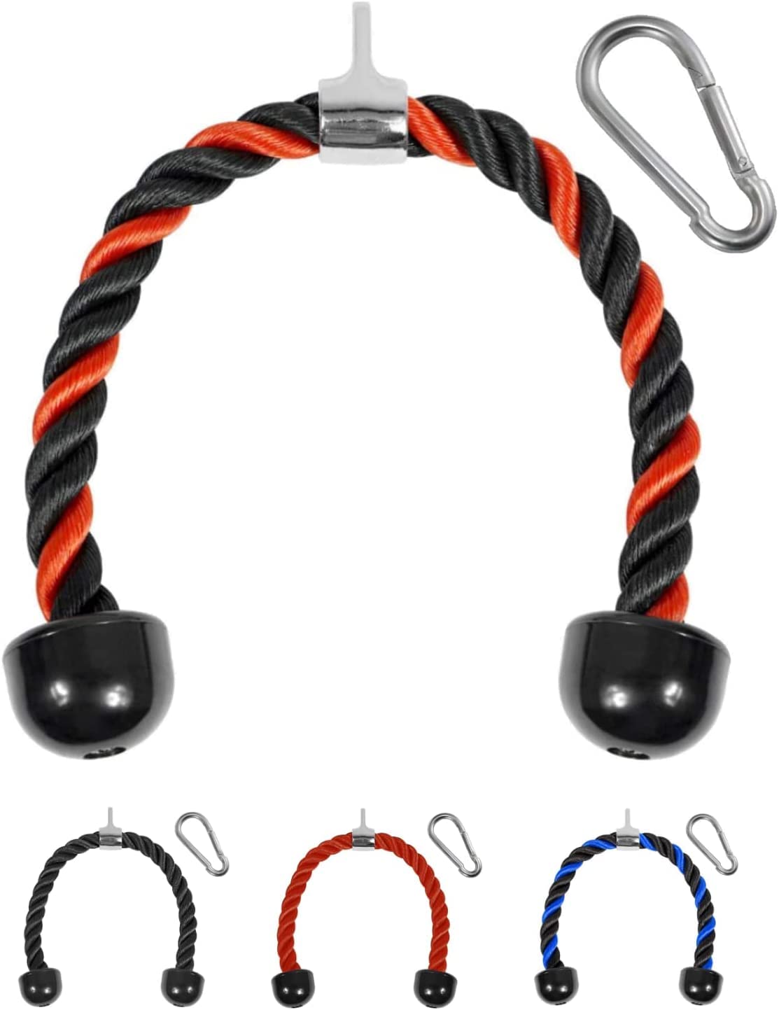 Snapklik.com : Yes4All Deluxe 27" Red & Black Tricep Rope