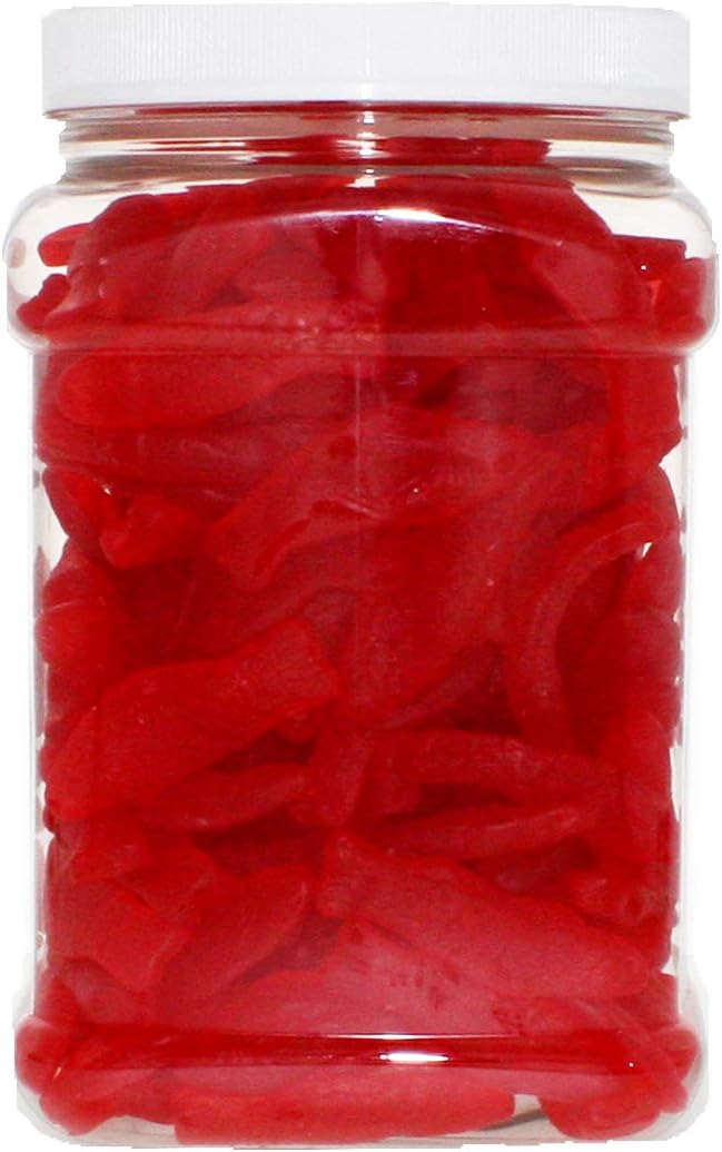 Amazon.com : Gummy Fish Red Large 1.5LB - Original Red Swedish Chewy ...