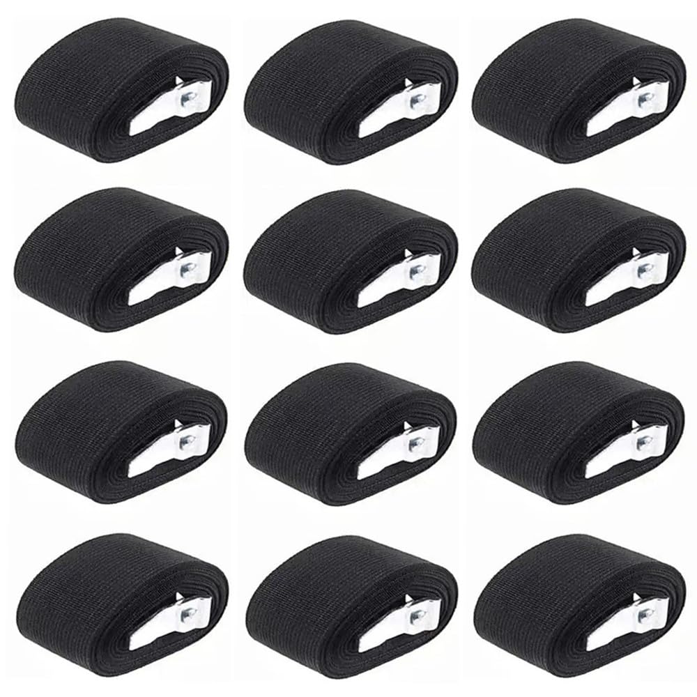 12 Pack Tie Down Straps, 1M Heavy Duty Tensioning Belts, Adjustable ...