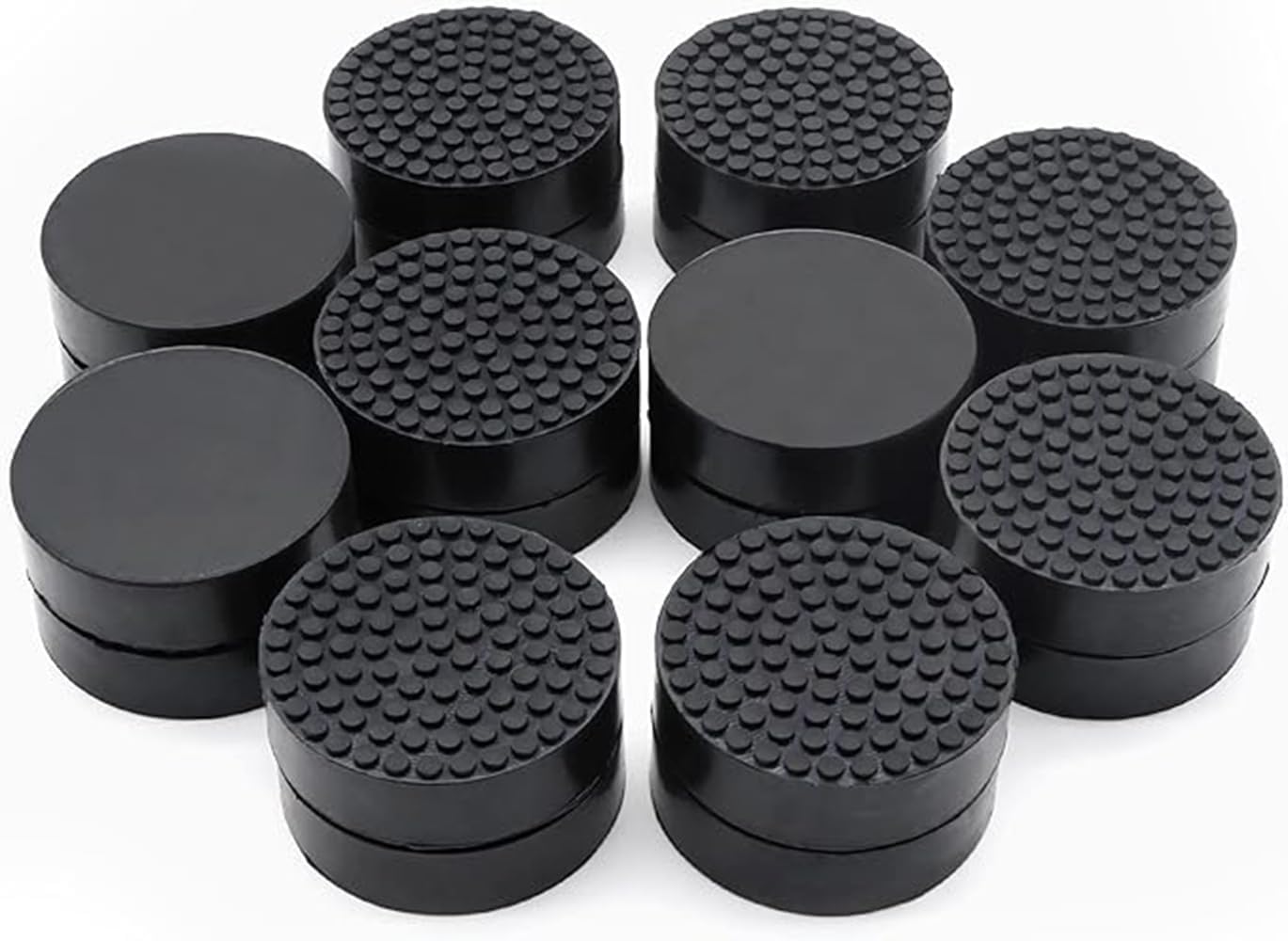 20 Pack Invisible Pot Feet Flower Pot Feet Black Rubber Pot Risers with ...