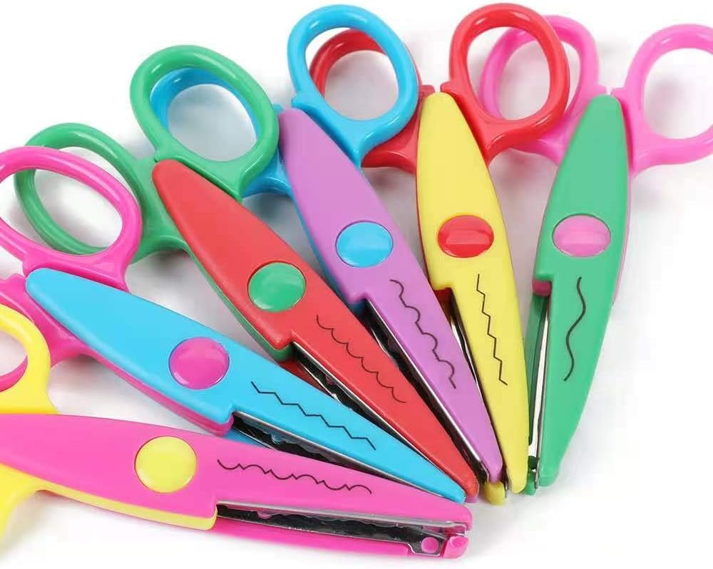 Amazon.com: School Smart Paper Edger Scissors, 6-1/2 x 2-1/2 Inches ...