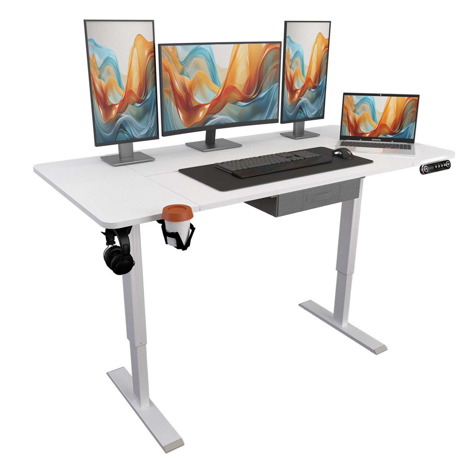 Amazon.com: Sileye Height Adjustable Electric Standing Desk with Splice ...