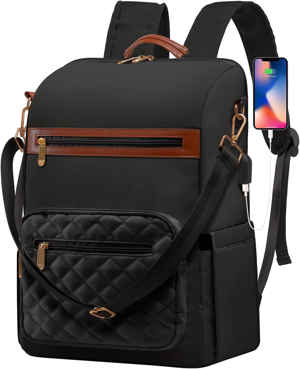 Amazon.com: Hp hope Work Backpack for Men, Laptop Backpack Men with USB Charging Port & Wet ...